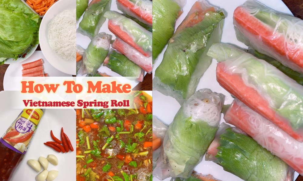 Dah tak payah beli, ini cara mudah buat Vietnam Spring Roll, makan ...