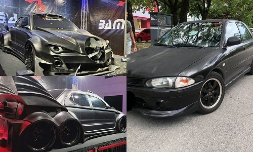 Kereta wira diubah jadi kereta Batman, kos cecah RM100,000, siap pintu ...