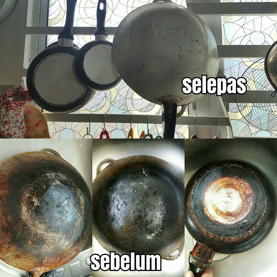 Bontot kuali hitam? Bahan ini bantu hilangkan kerak rentung dengan mudah