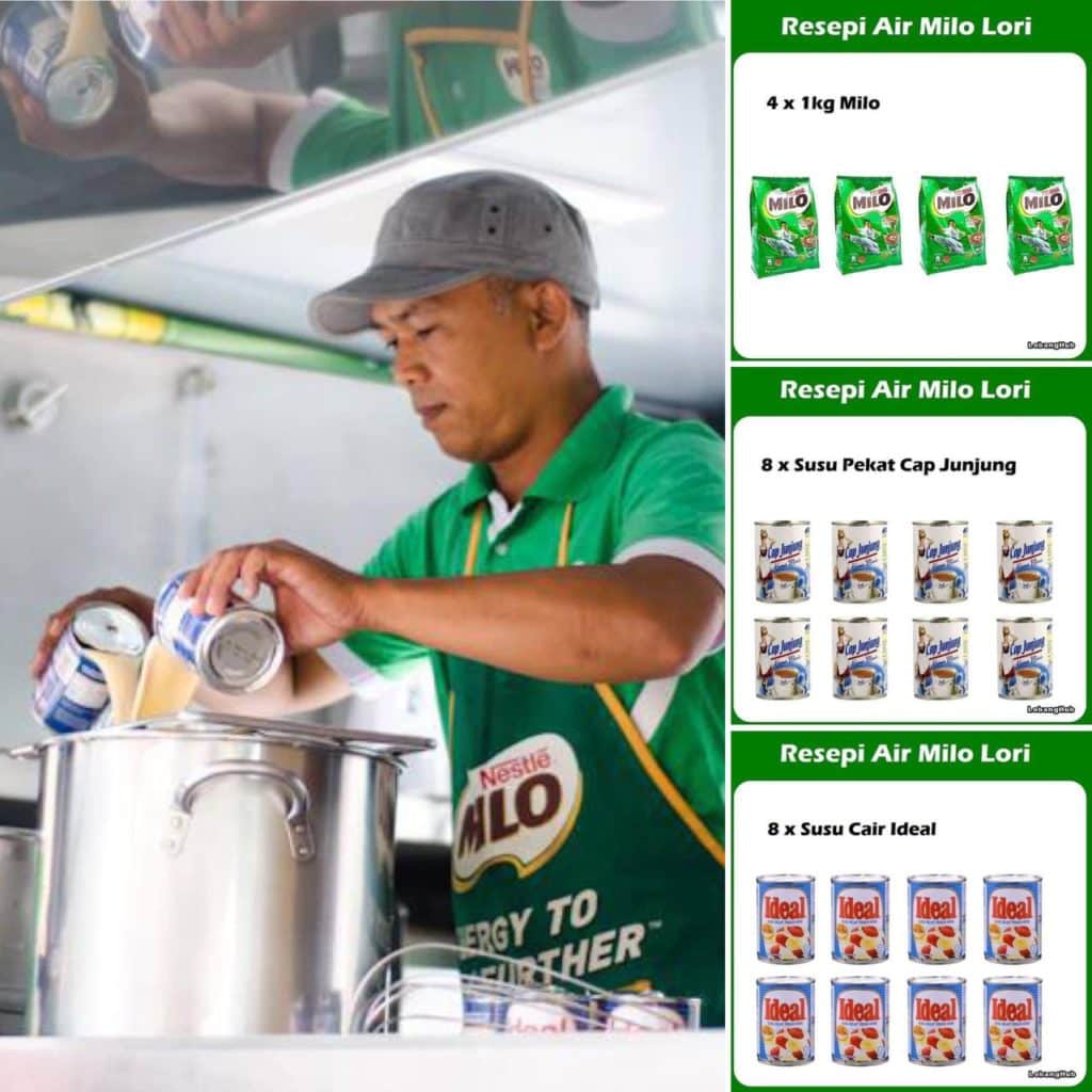 Sebiji rasa dari lori, individu ini kongsi resipi lengkap bancuh air ...